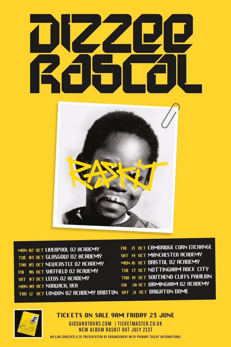 Dizzee Rascal drops “Raskit” release date & announces UK tour - GRM Daily