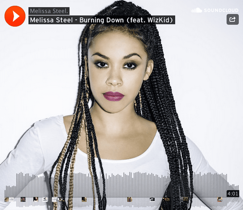 ONE TO WATCH Melissa Steel teams up with WizKid for "Burning Down ...