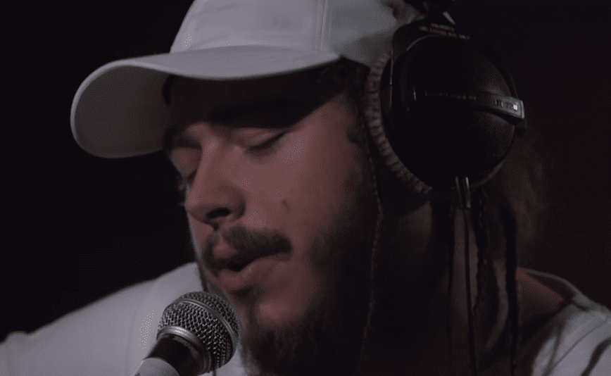 Post Malone performs "White Iverson" and Kanye's "Heartless" live at ...