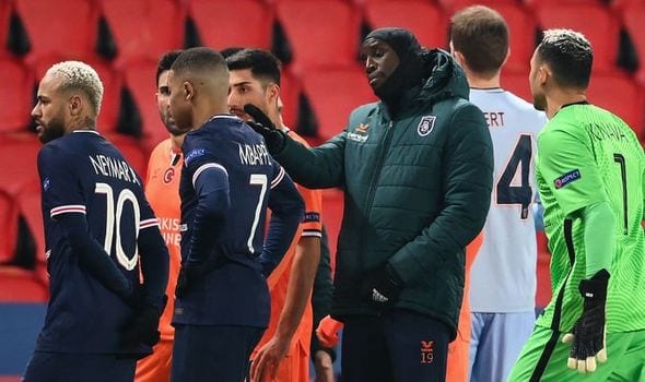 PSG vs Istanbul Basaksehir match suspended after players walk off pitch ...