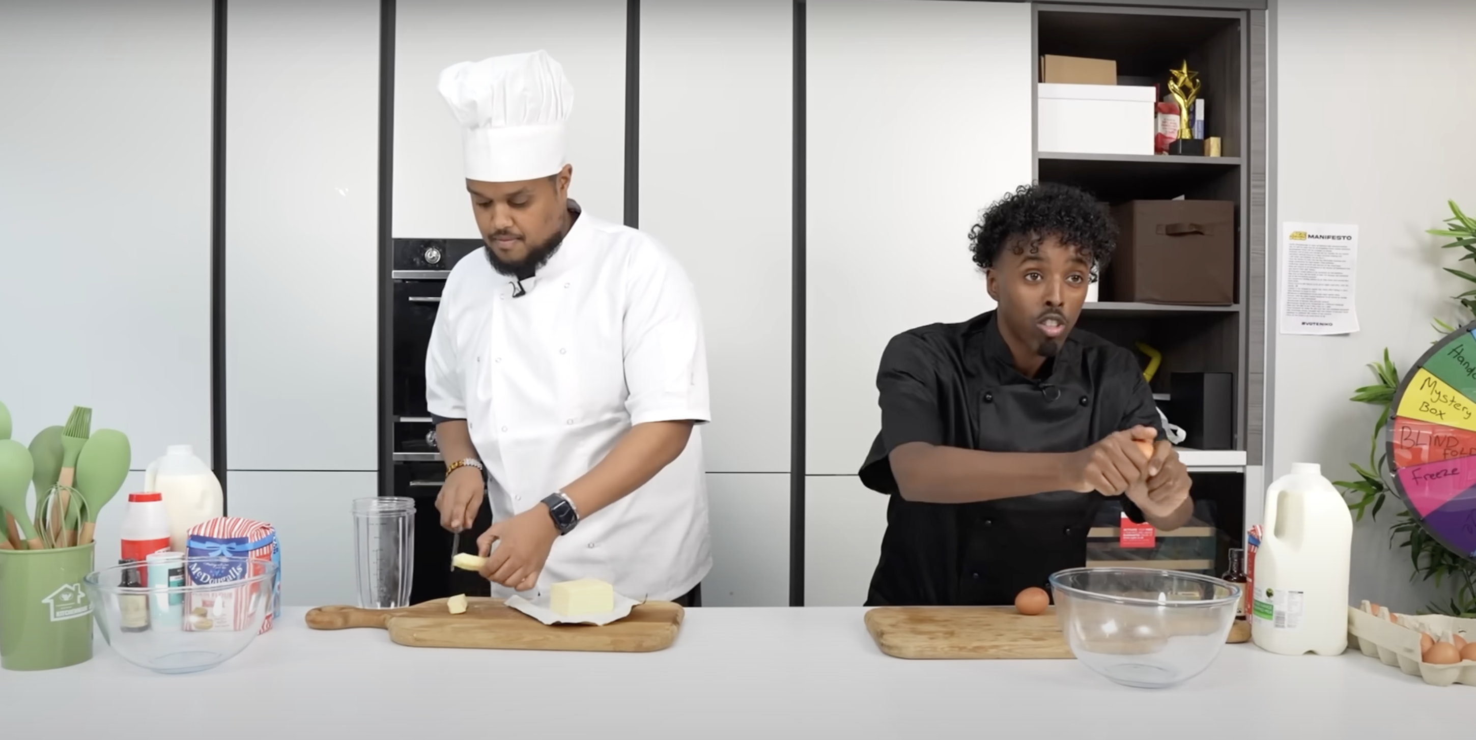 AJ Shabeel & Chunkz compete in a hilarious cook off - GRM Daily