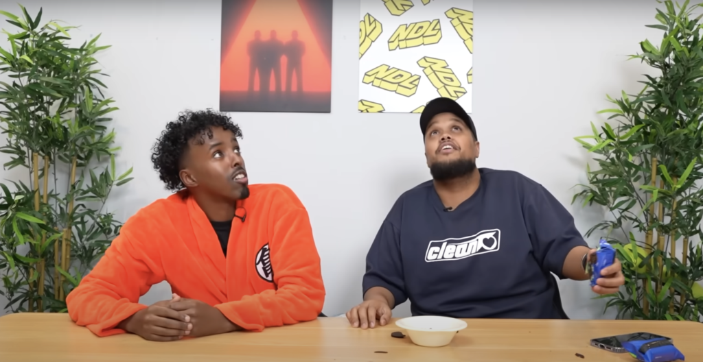 Watch AJ & Chunkz try the weirdest foods on the internet - GRM Daily